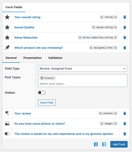 Nifty Plugins | Review Forms